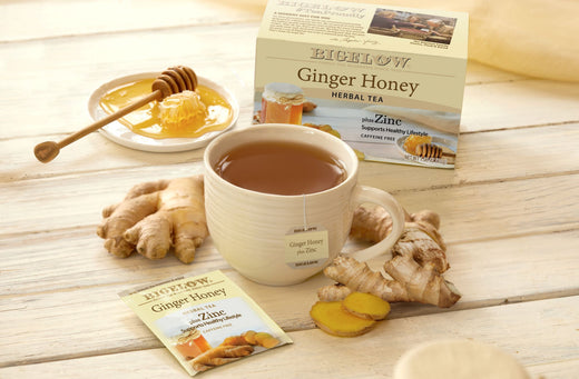 Bigelow Ginger Honey Herbal Tea plus Zinc - Functional Benefits In Eve ...