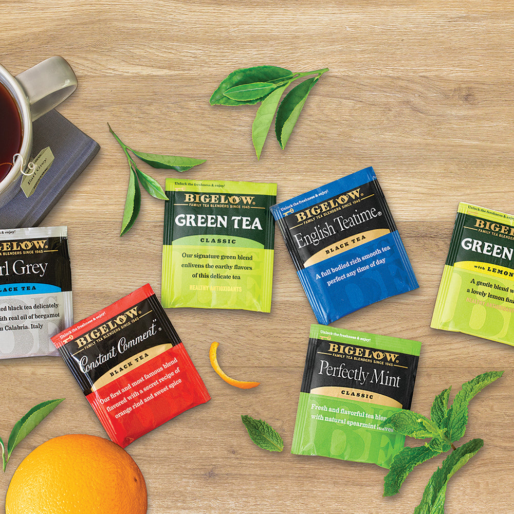 Assorted Black and Green Teas Variety Pack - Case of 6 boxes - total of ...