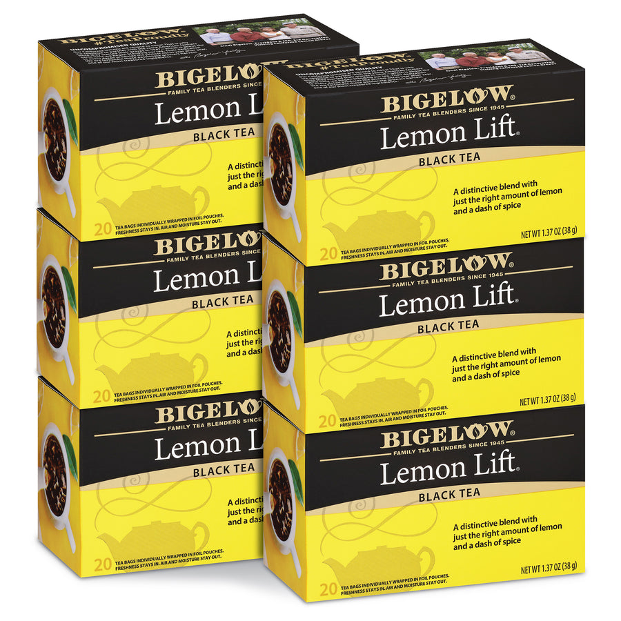 Lemon Lift Tea - Case of 6 boxes - total of 120 teabags – Bigelow Tea