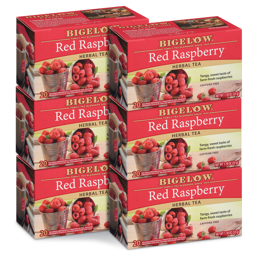 Red Raspberry Herbal Tea - Case of 6 boxes - total of 120 teabags ...
